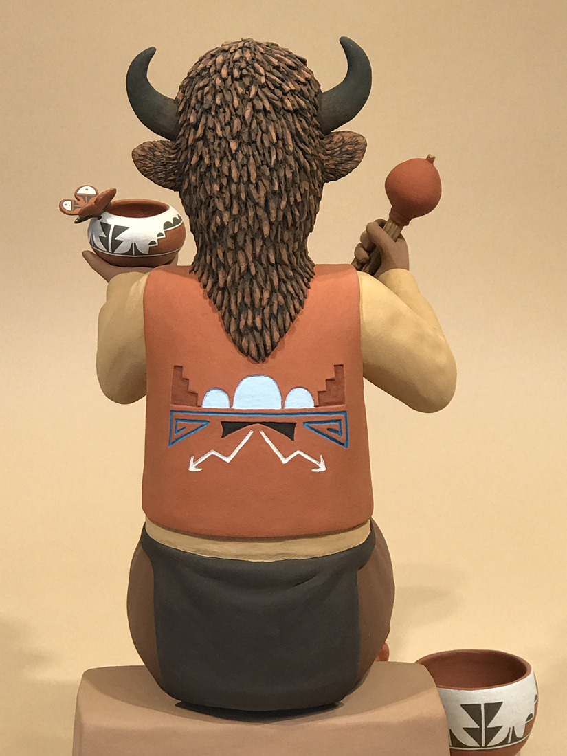 Buffalo Shaman with Butterfly Blessings – Cajero Fine Art